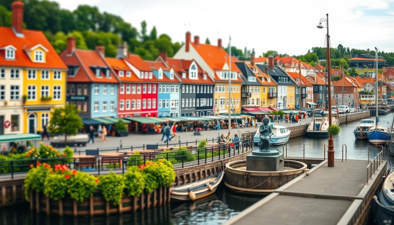 Wo liegt Dänemark - Skandinavische Landeskarte